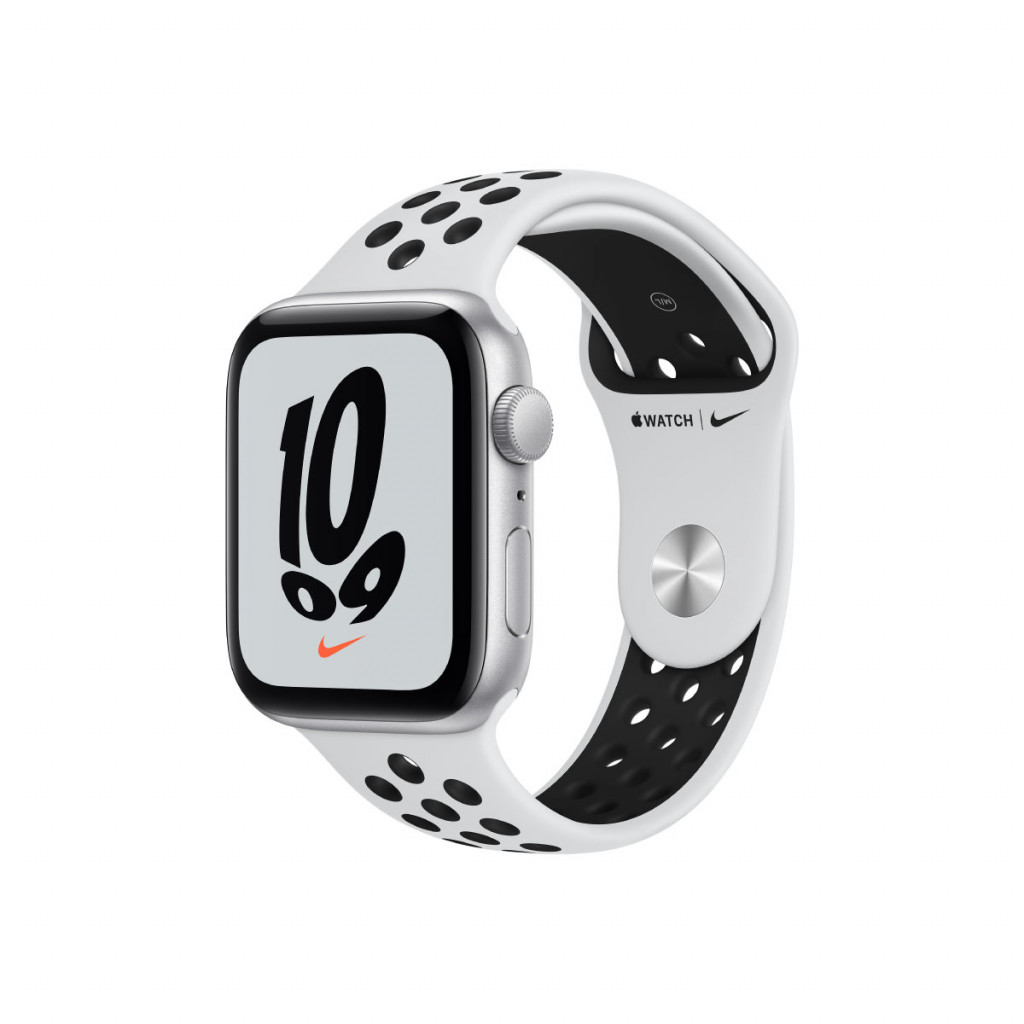Apple Watch Nike SE GPS 44 mm – Aluminium i Sølv med Pure Platinum ...